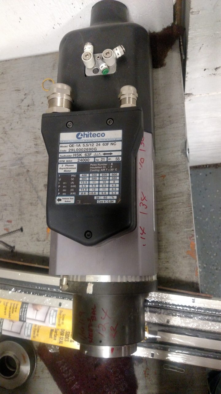 Hiteco QD-1F4/12 ISO30 NC CB BT 29L0147393C 4kW 24000rpm 220/380v 800Hz ...