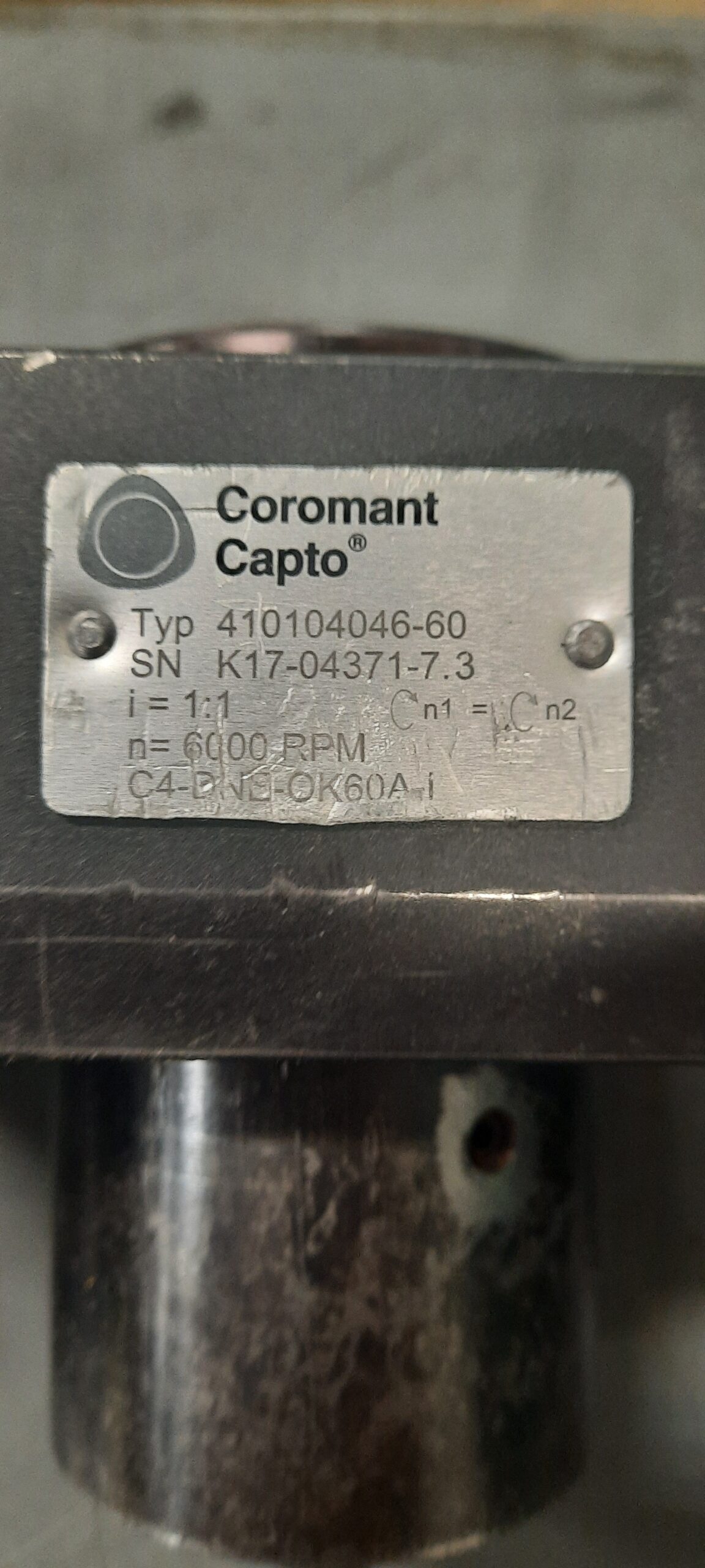 Coromant Capto 410104046-60 live tool repair - Ekstrom Carlson