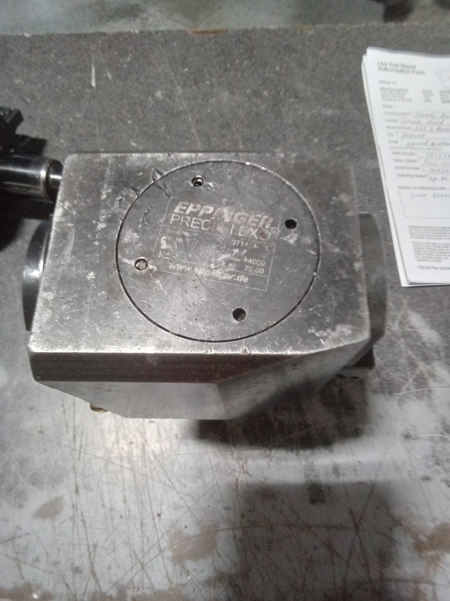 Eppinger PRECIFLEXO 3714 spindle repair - Ekstrom Carlson